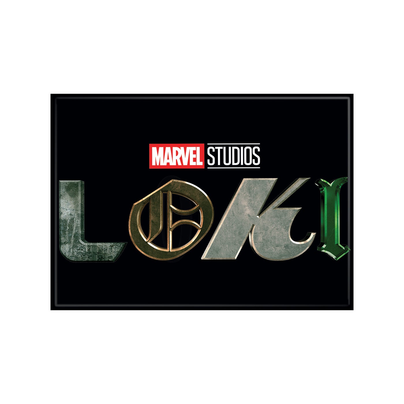 Aimant - Marvel Loki - Logo Fond Noir – Chez Rhox, le Geek Stop