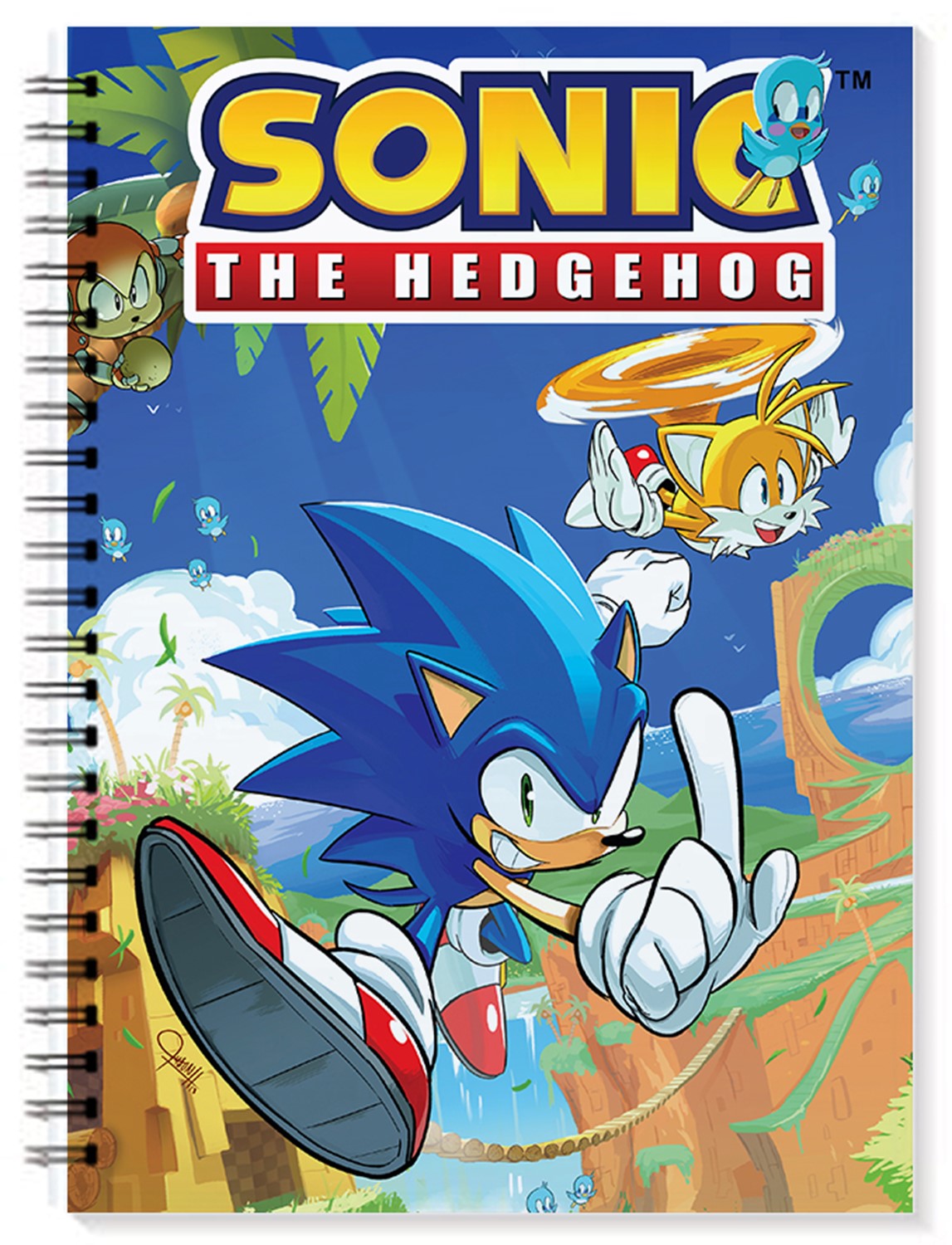 Sonic The Hedgehog Notebook - Sonic Tails and Knuckles Ring Binder ...