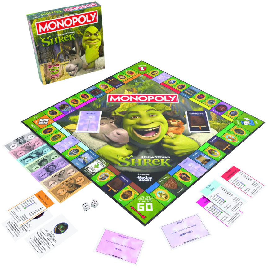 Jeu de société - Shrek - Monopoly Shrek et Donkey – Chez Rhox, le Geek Stop
