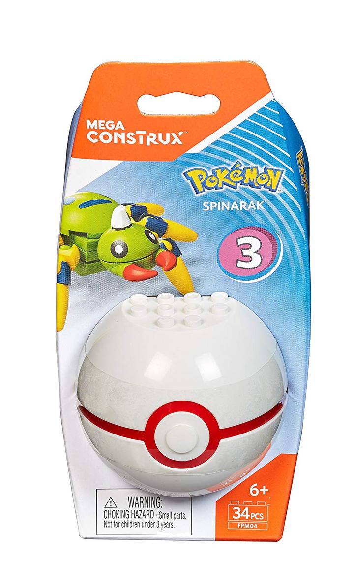 Figurine - Pokémon - Mega Construx Spinarak avec Premier Poké Ball Sér ...