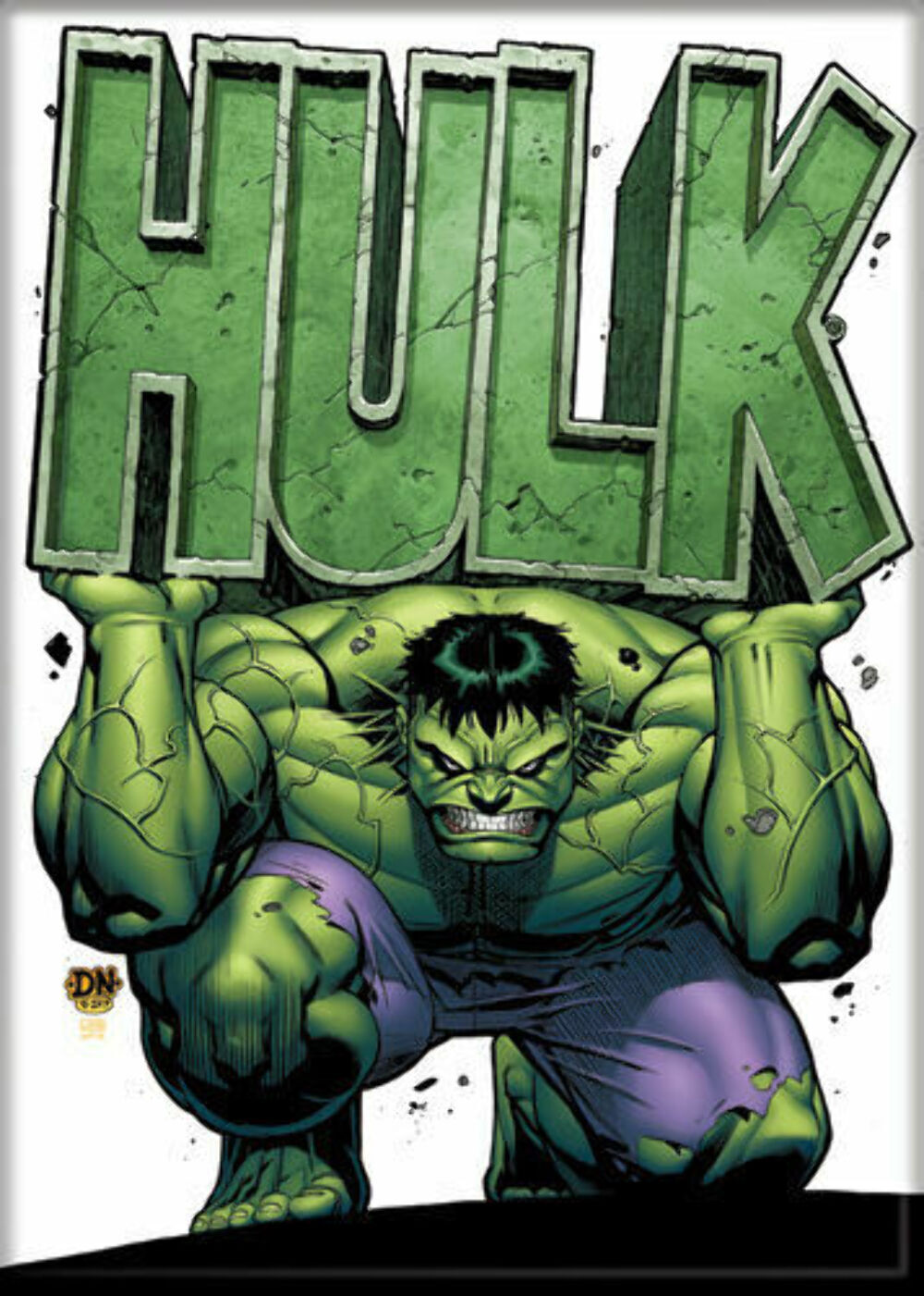 Aimant - Marvel The Incredible Hulk - Hulk Soulève son Nom – Chez Rhox ...