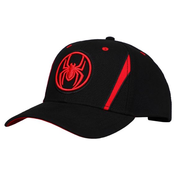 Casquette - Marvel Spider-Man Miles Morales - Emblème Brodée Rouge et ...