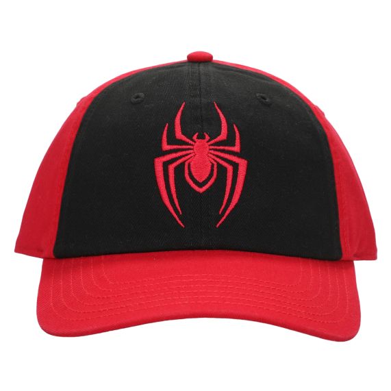 Casquette - Marvel Spider-Man Miles Morales - Logo Brodée Rouge et Noi ...