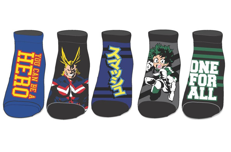 Socks - My Hero Academia - All Might and Deku Theme Pack of 5 Pairs Sh ...